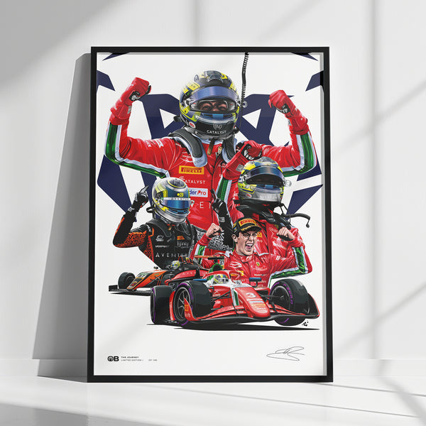 THE JOURNEY Limited Edition Signed Poster | Ollie Bearman Official Store